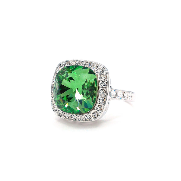 Light Green Crystal Ring – ivvy